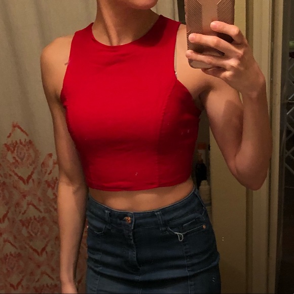 Forever 21 | Tops | Red Crop Top | Poshmark